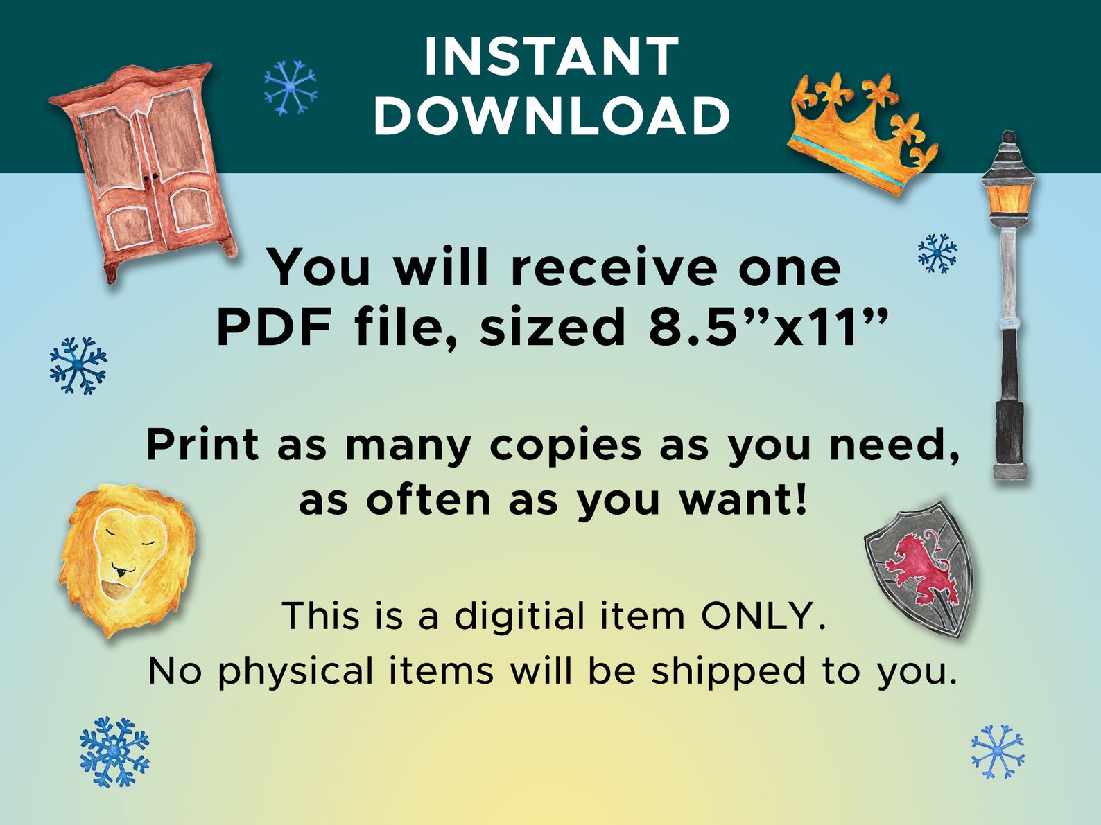 Narnia Themed Kids Activity Sheet, the Lion, the Witch, and the ...