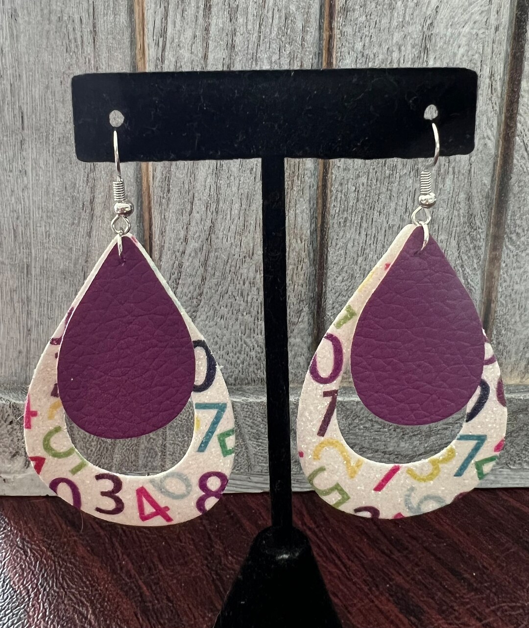 Number Teardrop Cut Outs - Etsy
