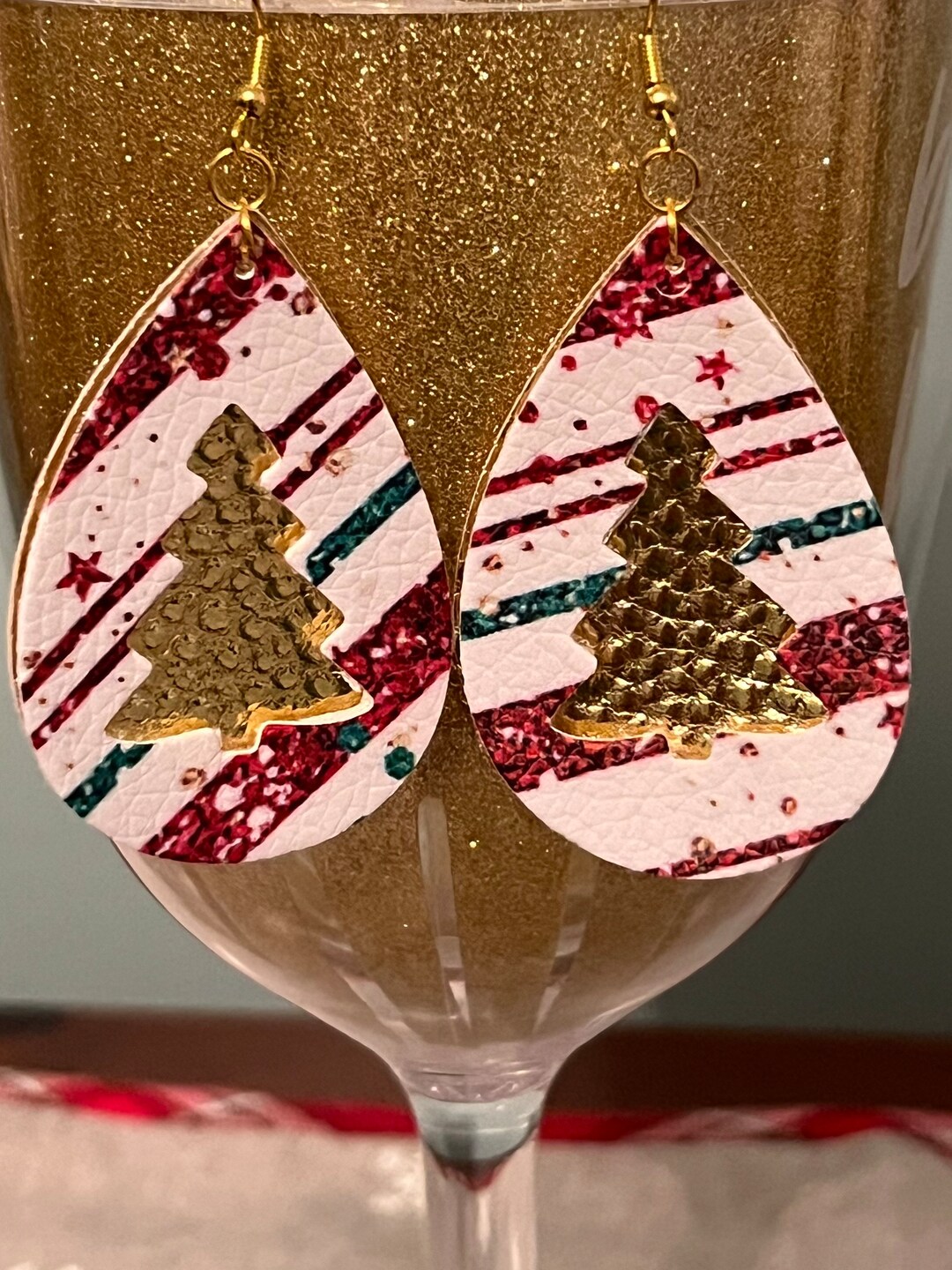 Striped Tree Teardrop Cutouts - Etsy