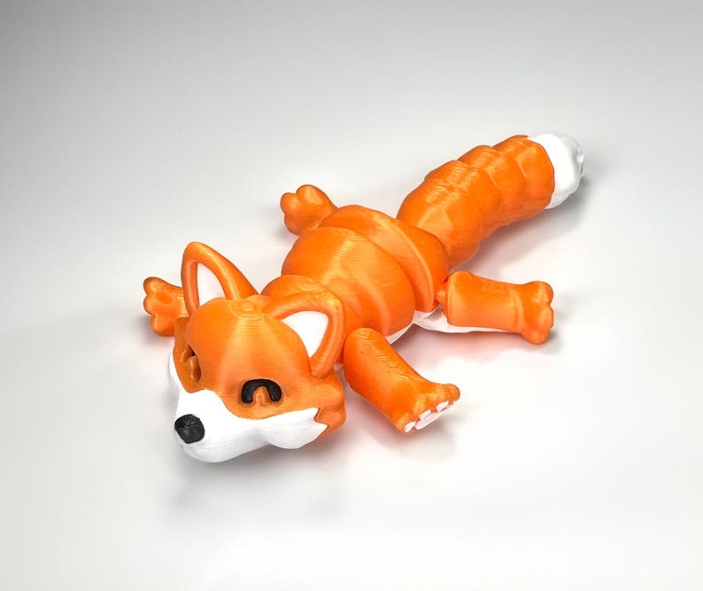 Articulated Fox 3D Print, Fidget, Desk Buddy - Etsy