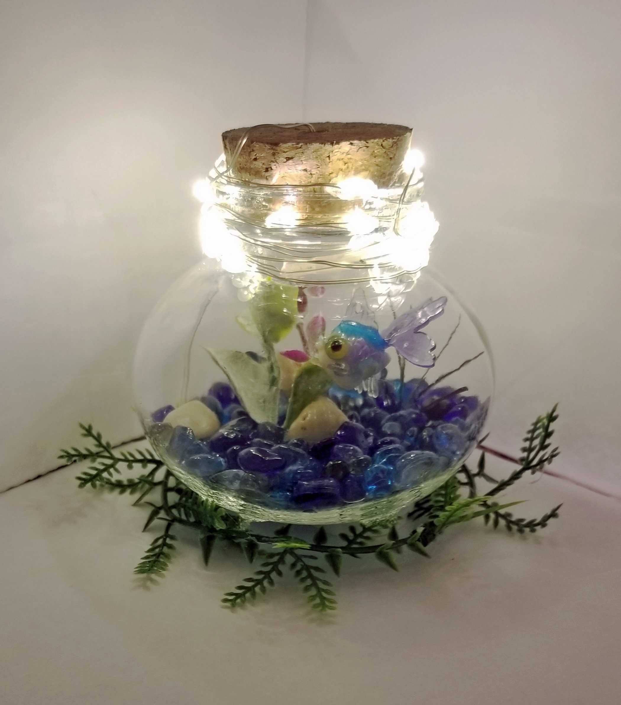 Hanging Fish Bowl Lamp