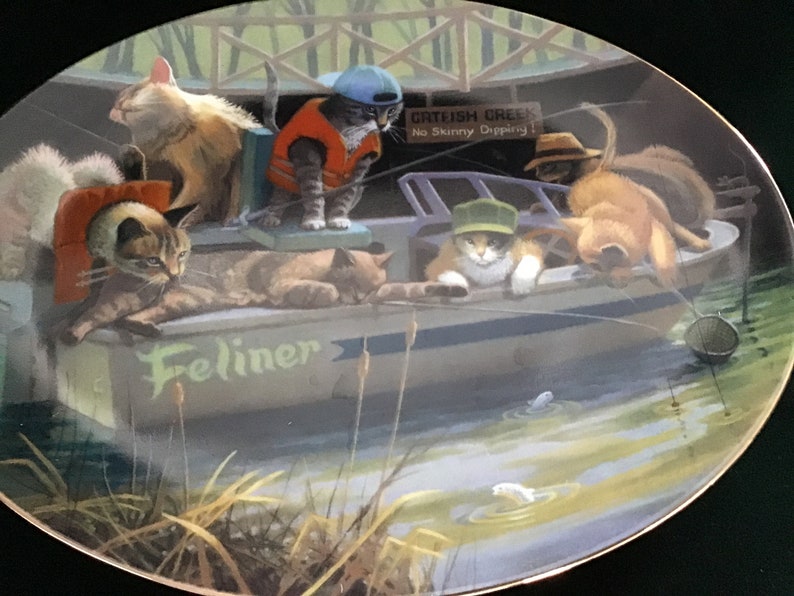 Vintage 1990’s Franklin Mint Catfish Creek by Brian Moon Collectable ...