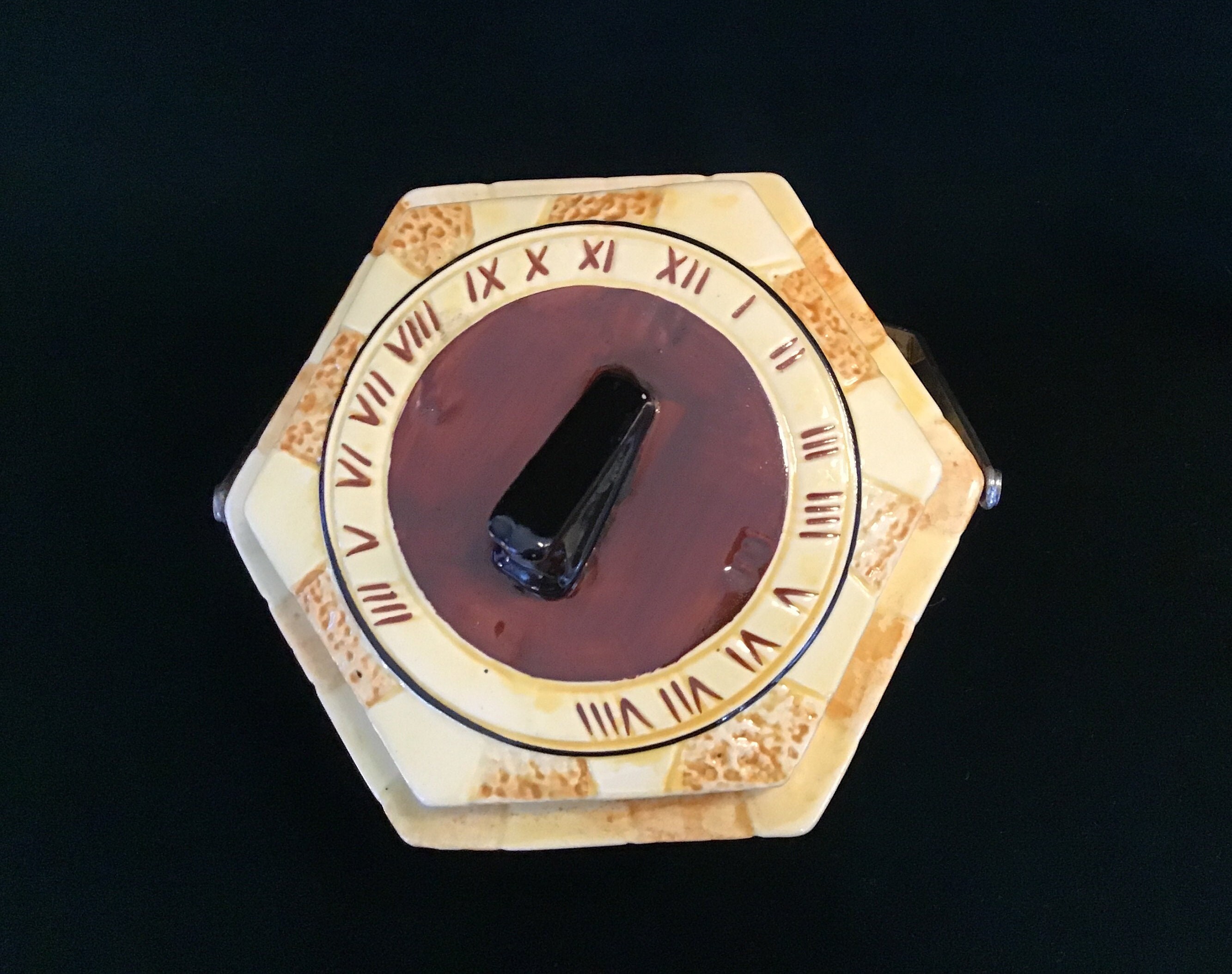 Antique 1930’s Beswick Pottery Art Deco “sundial” Hexagon Biscuit/tea ...
