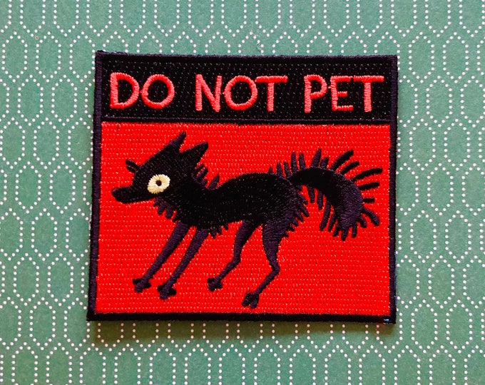 DO NOT PET Iron-on Patch - Etsy