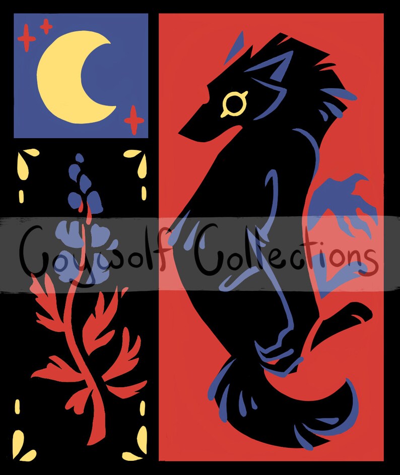 Werewolf Iron-on Patch - Etsy