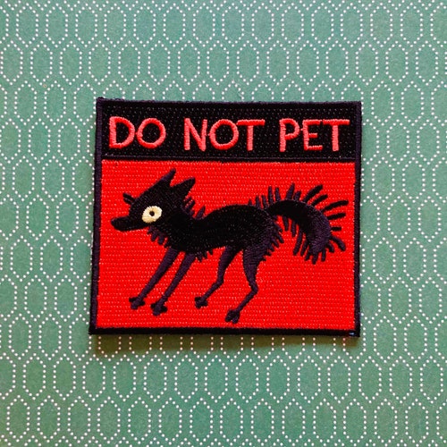 DO NOT PET Iron-on Patch - Etsy