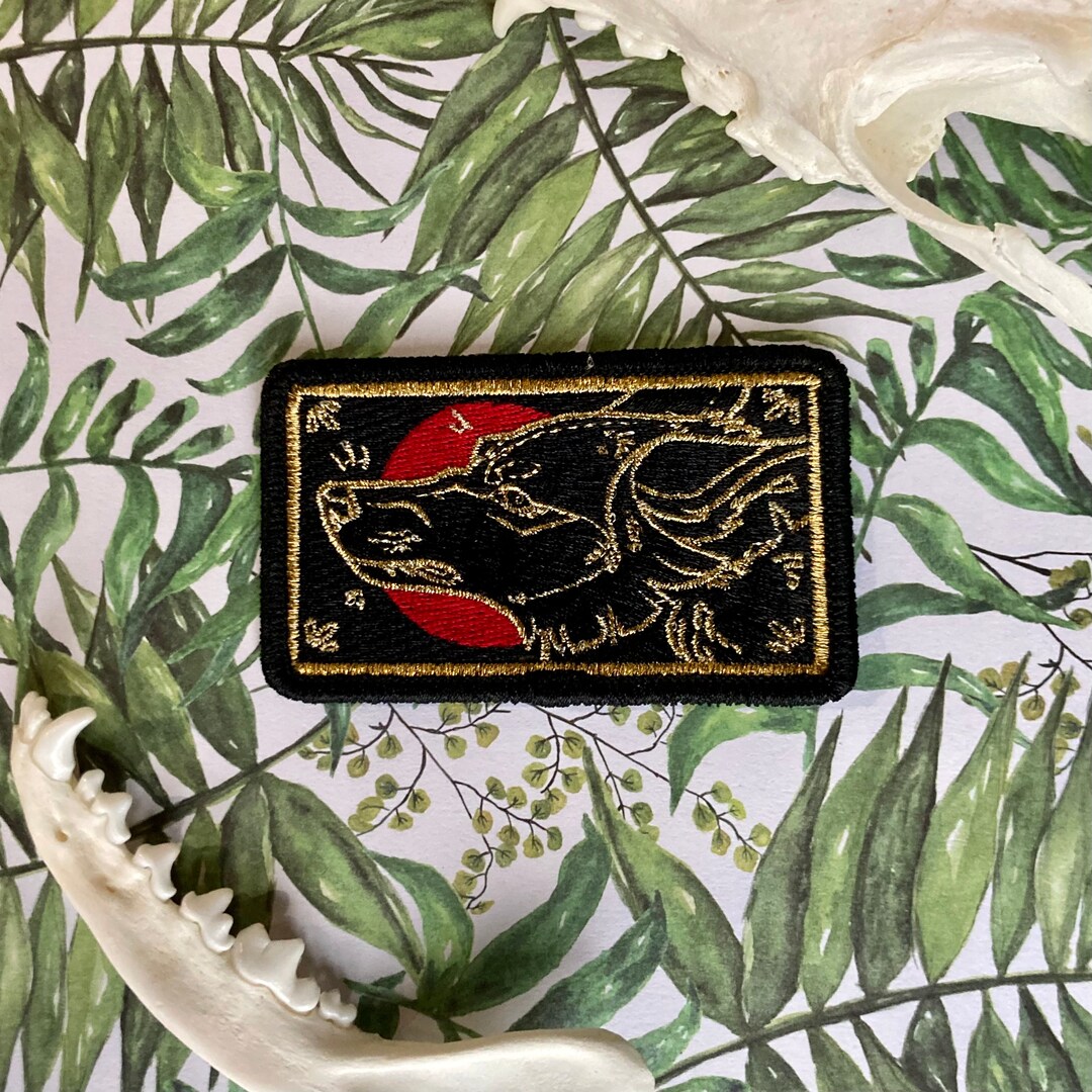 Gold Coyote Iron-on Patch - Etsy