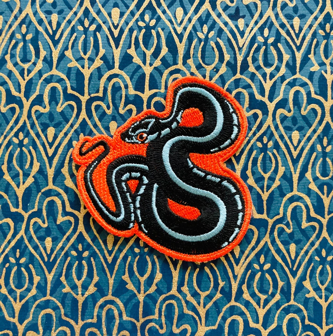 Garter Snake Iron-on Patch - Etsy