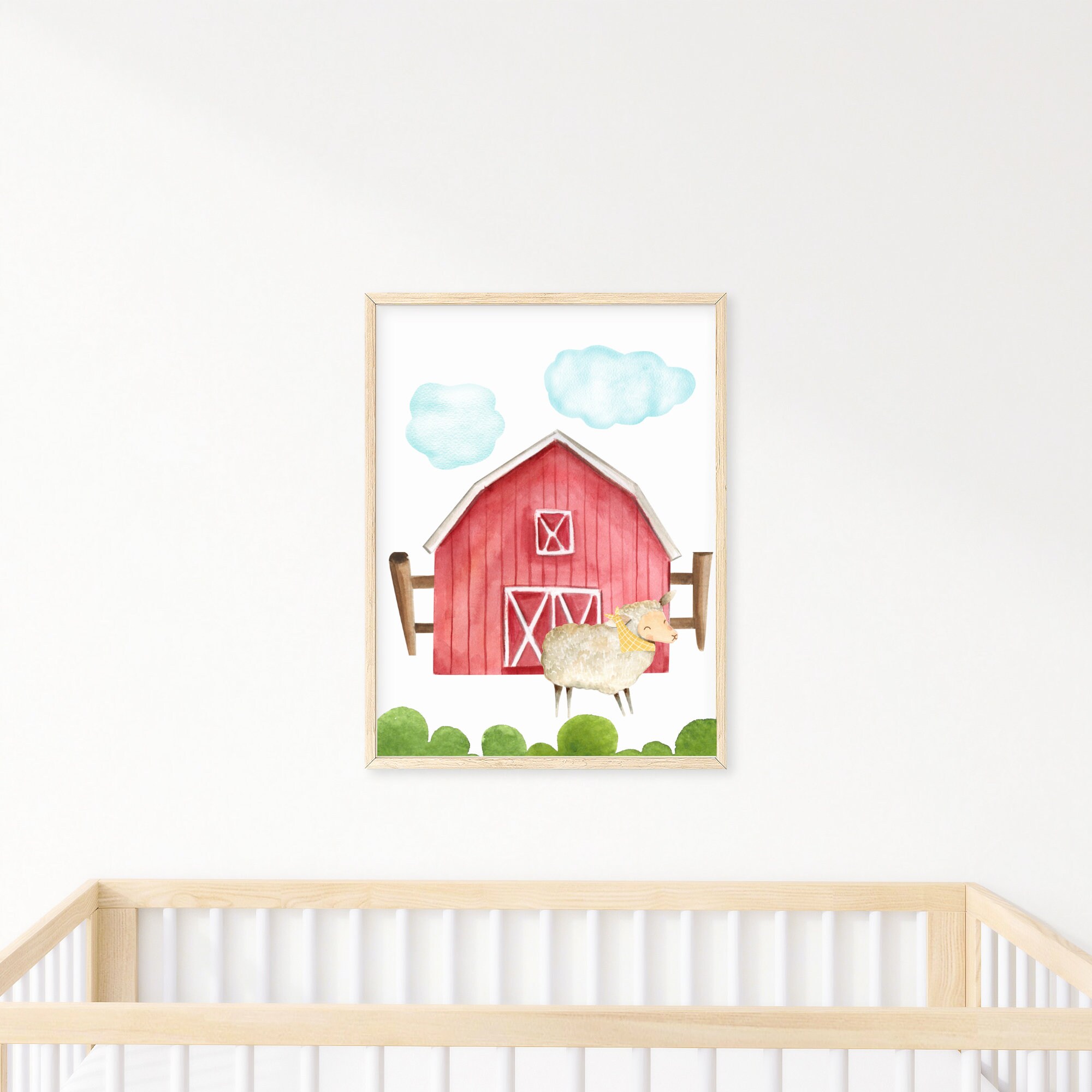 Barnyard Nursery Instant Download - Set of 3, Nursery, Gender Neutral ...