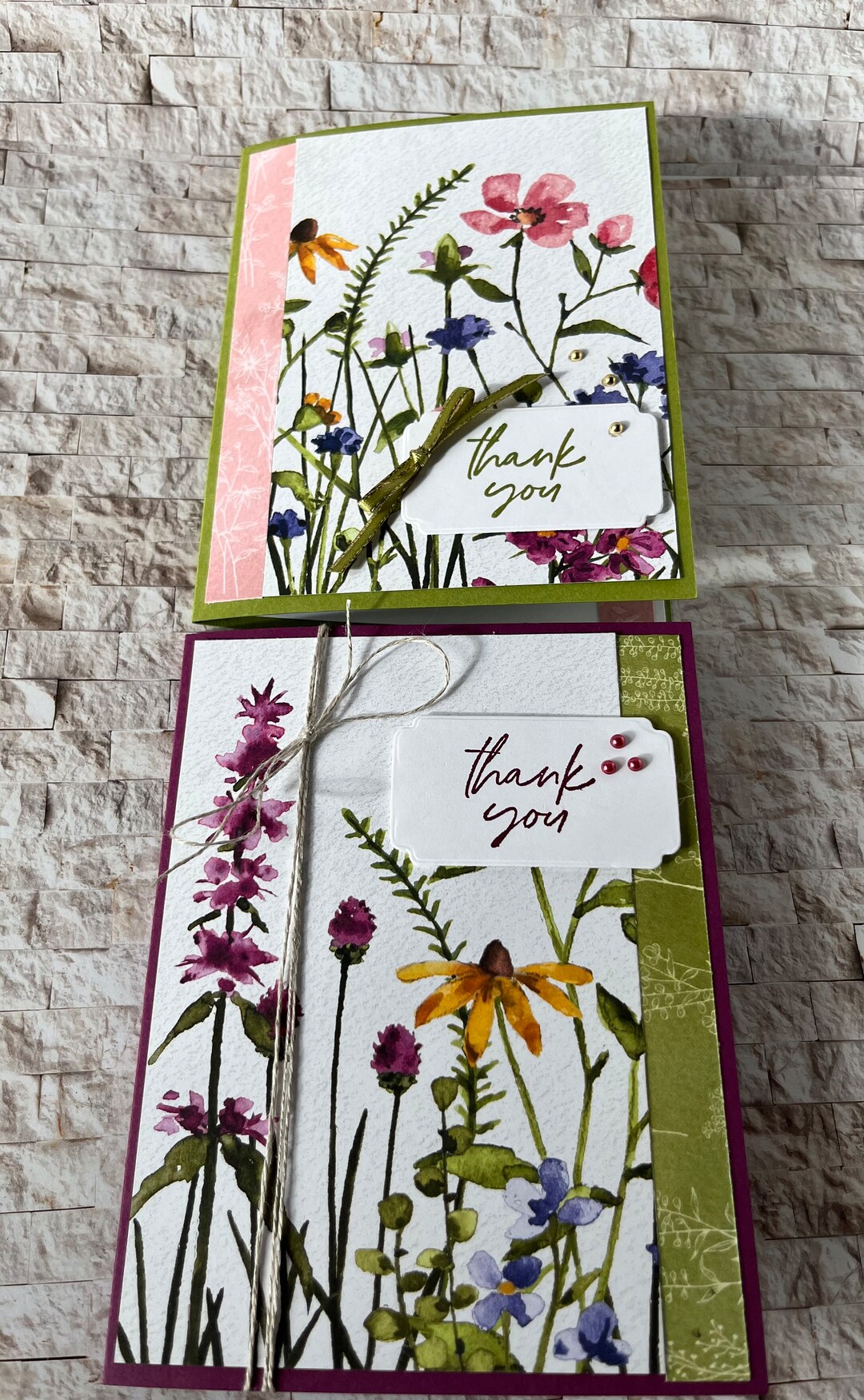 Wildflower Thank You Greeting Card - Etsy