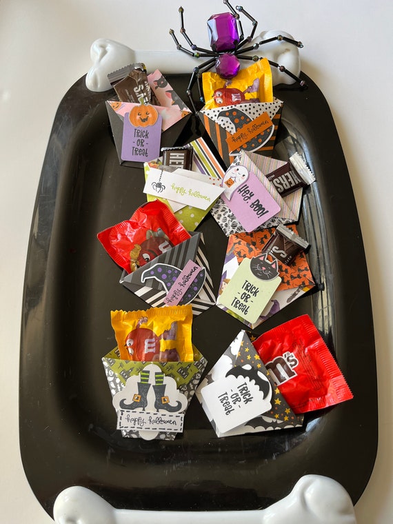 Trick or Treat Fun Size Candy Holder Halloween Treat Party - Etsy