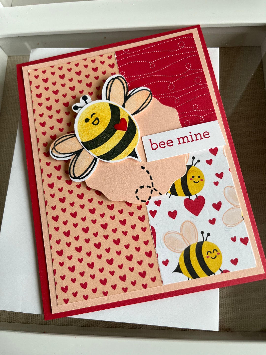 Adorable Bee Mine Valentine Greeting Card - Etsy