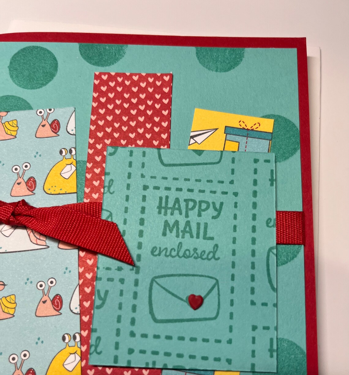 Handmade Happy Mail Greeting Card - Etsy