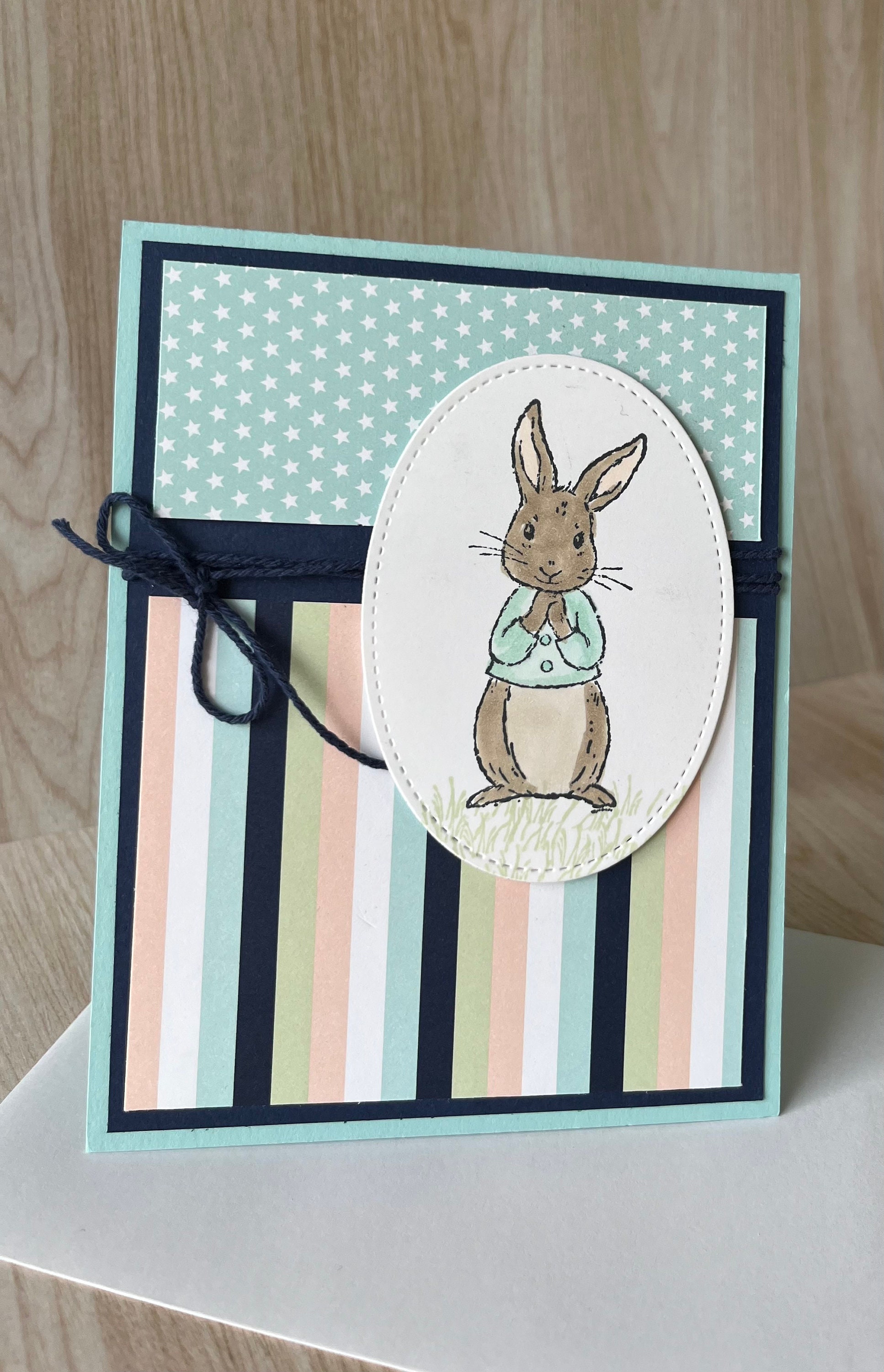 Mr. Bunny Says Happy Spring Greeting Card - Etsy