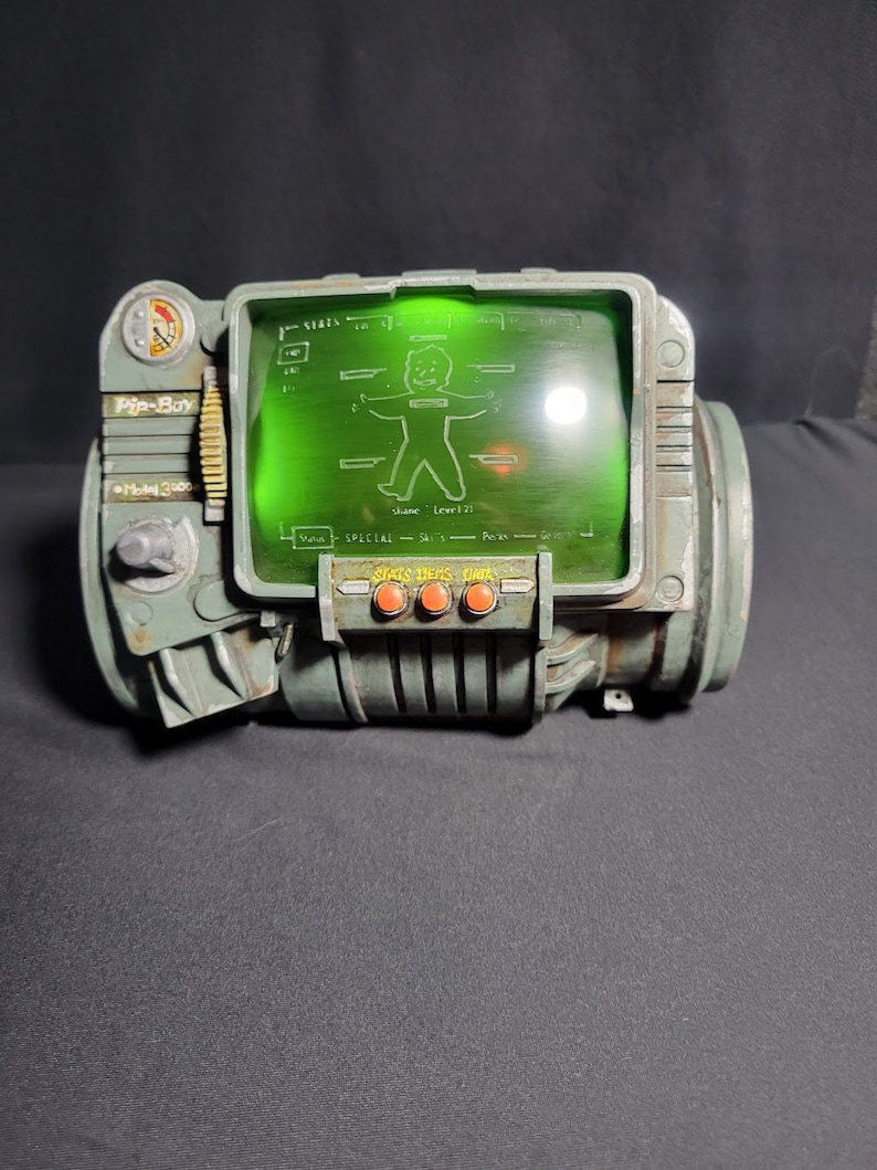 Pip-boy Model3000, Fallout New Vegas - Wearable Prop With LED Screen - Etsy