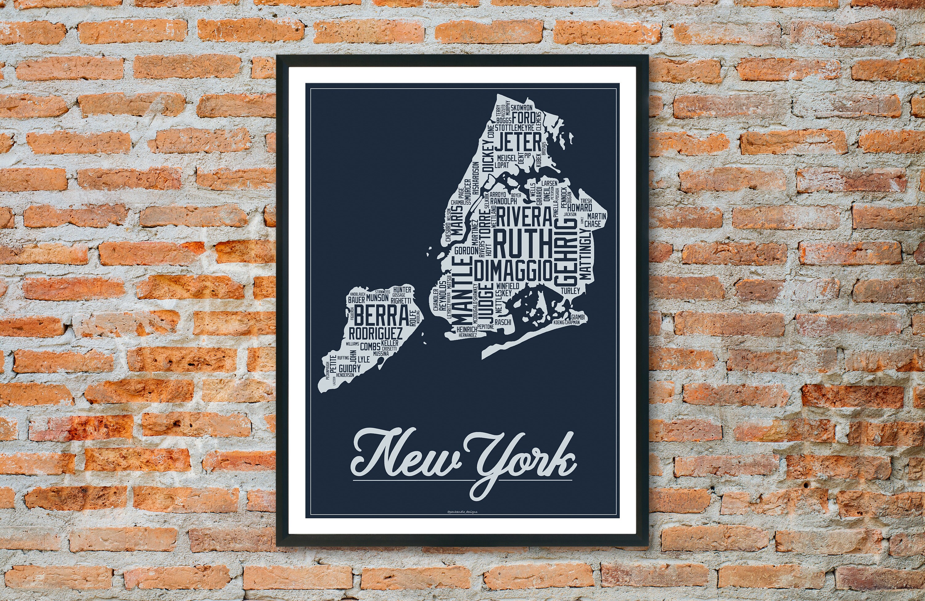 New York Yankees Map Poster - Etsy