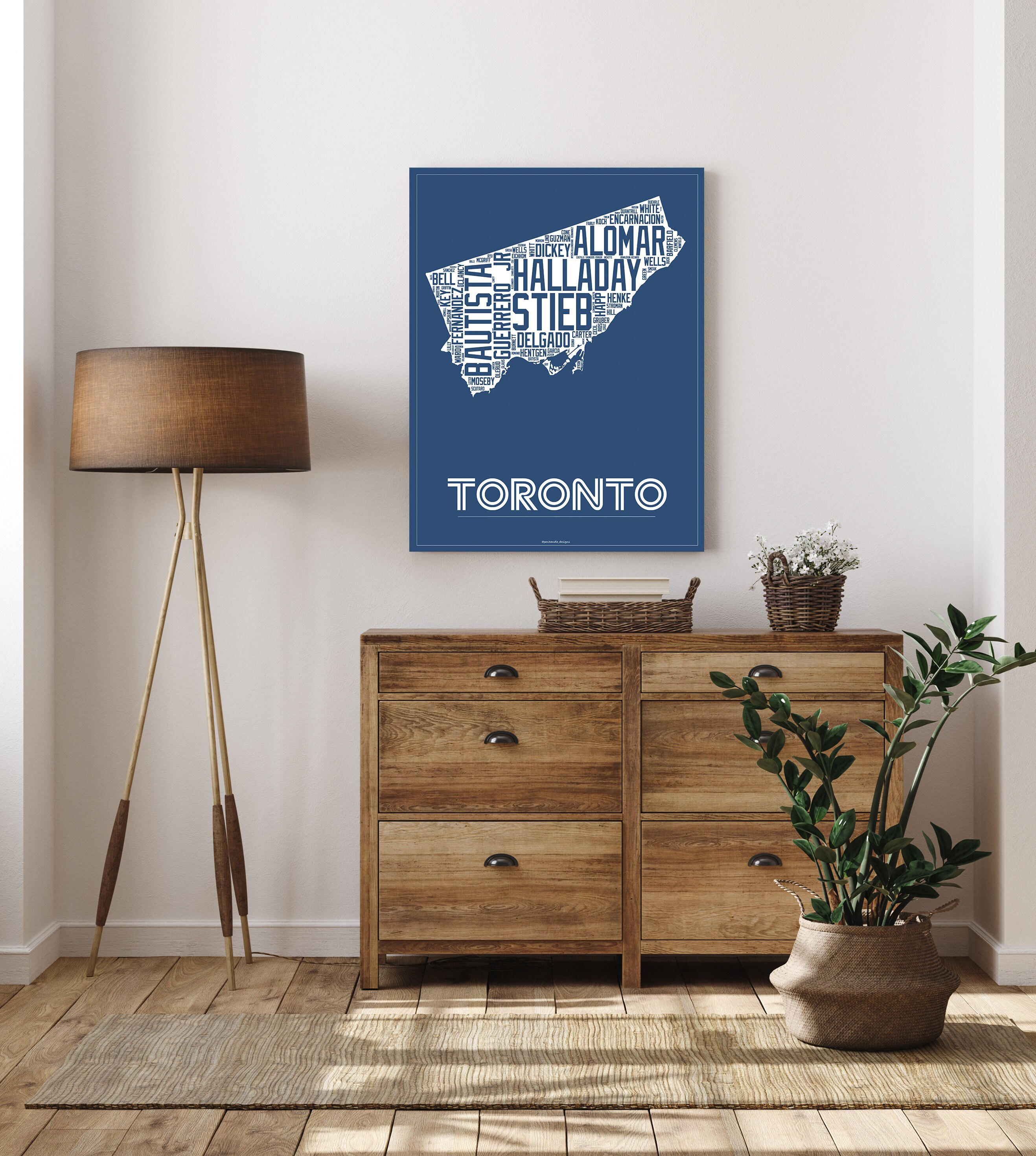 Toronto Blue Jays Map Poster - Etsy