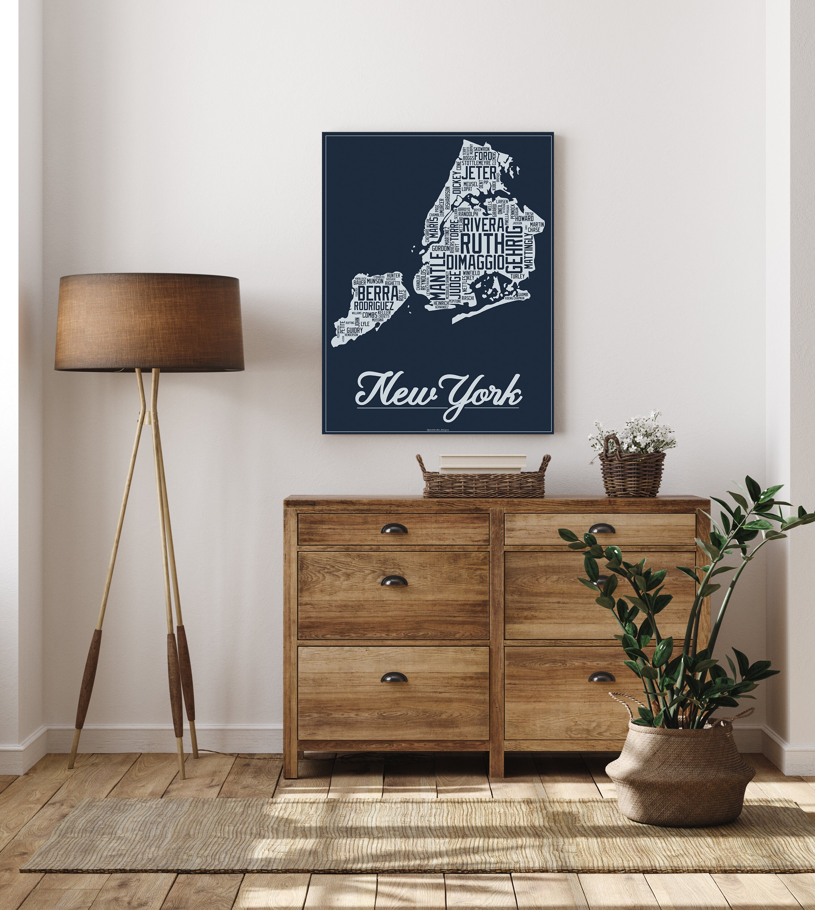 New York Yankees Map Poster - Etsy