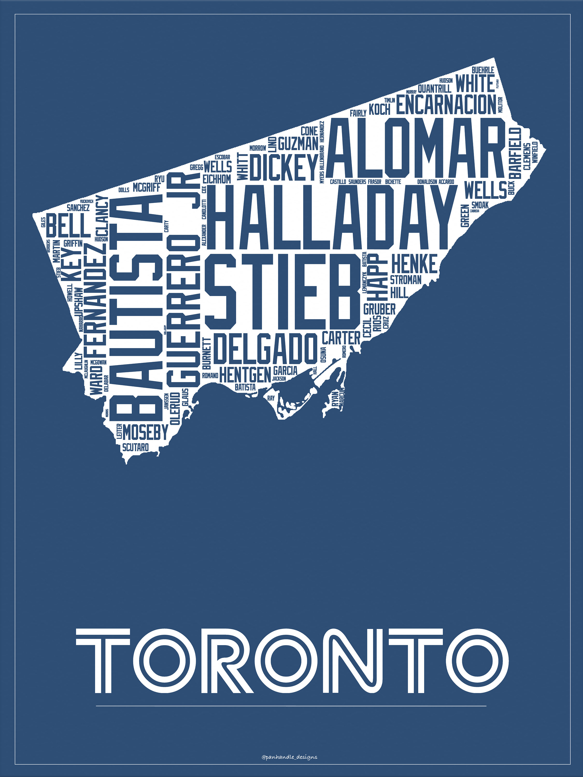 Toronto Blue Jays Map Poster - Etsy