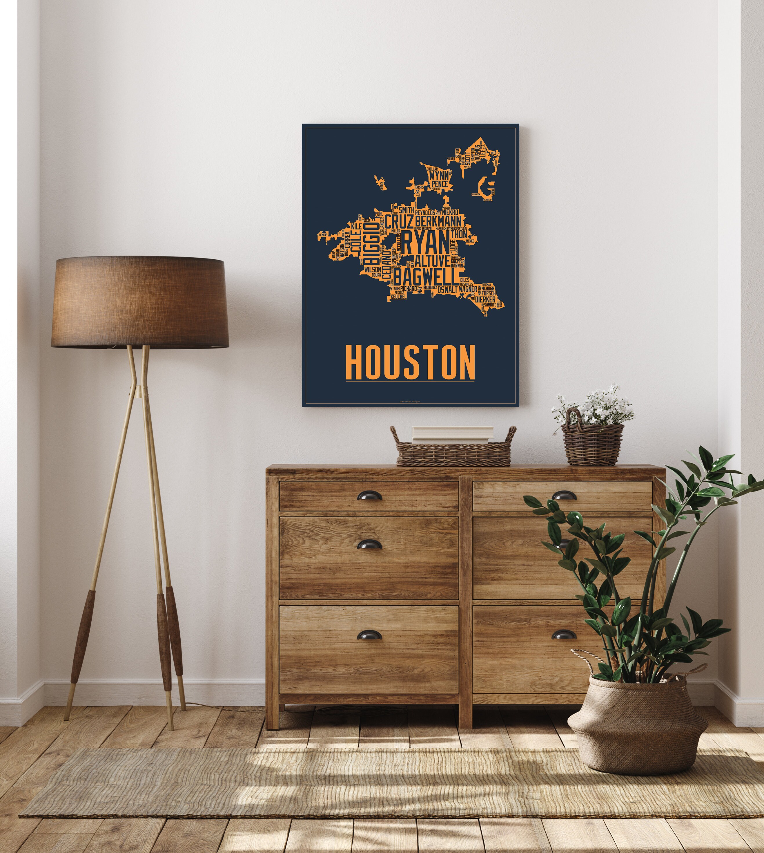 Houston Astros Map Poster - Etsy