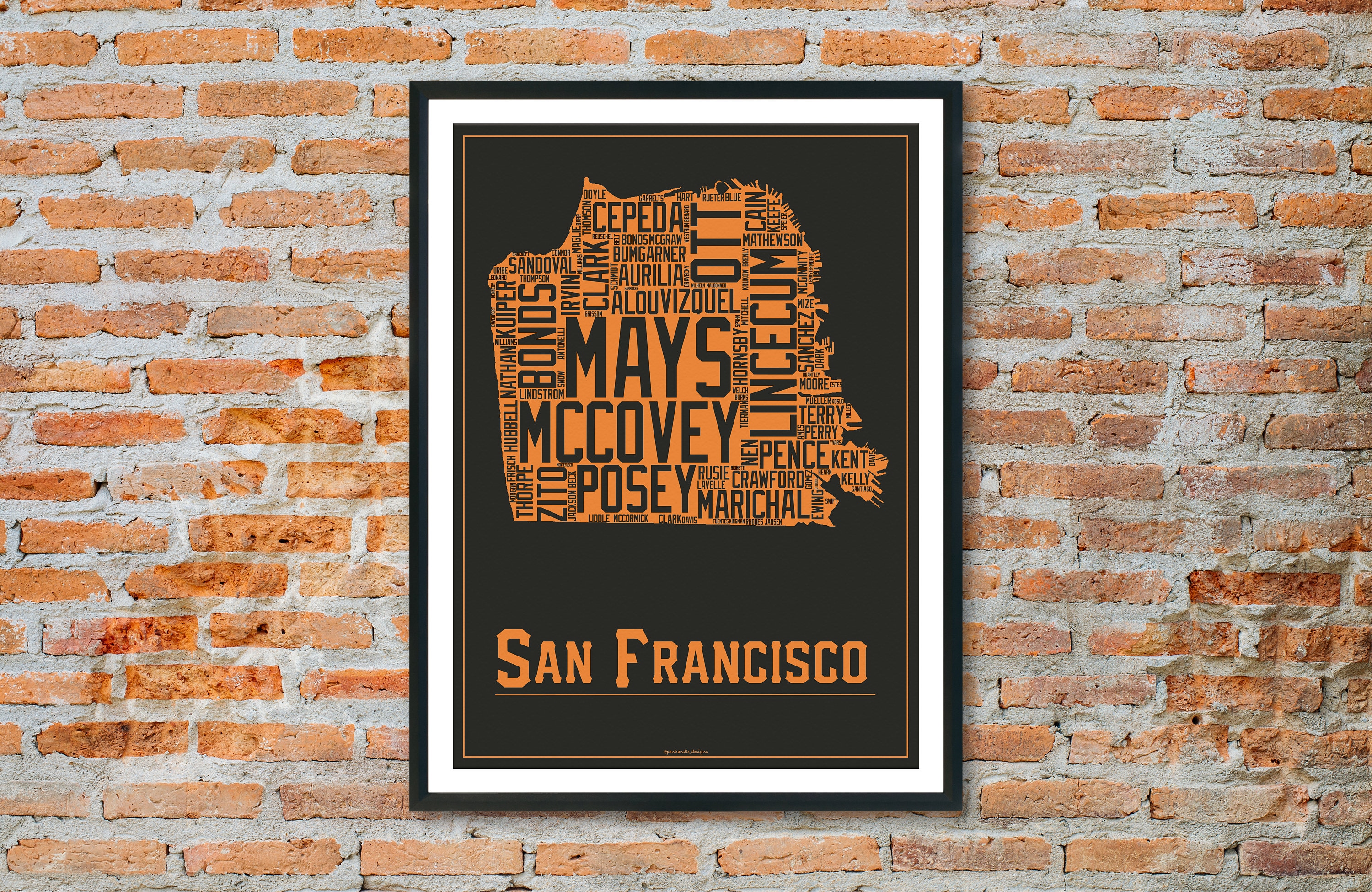 San Francisco Giants Map Poster - Etsy