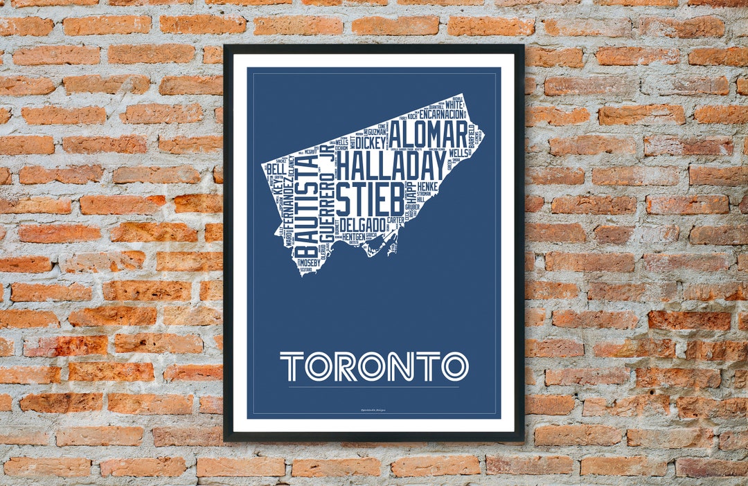 Toronto Blue Jays Map Poster - Etsy