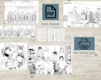 Coloring Pages Kpop - Etsy