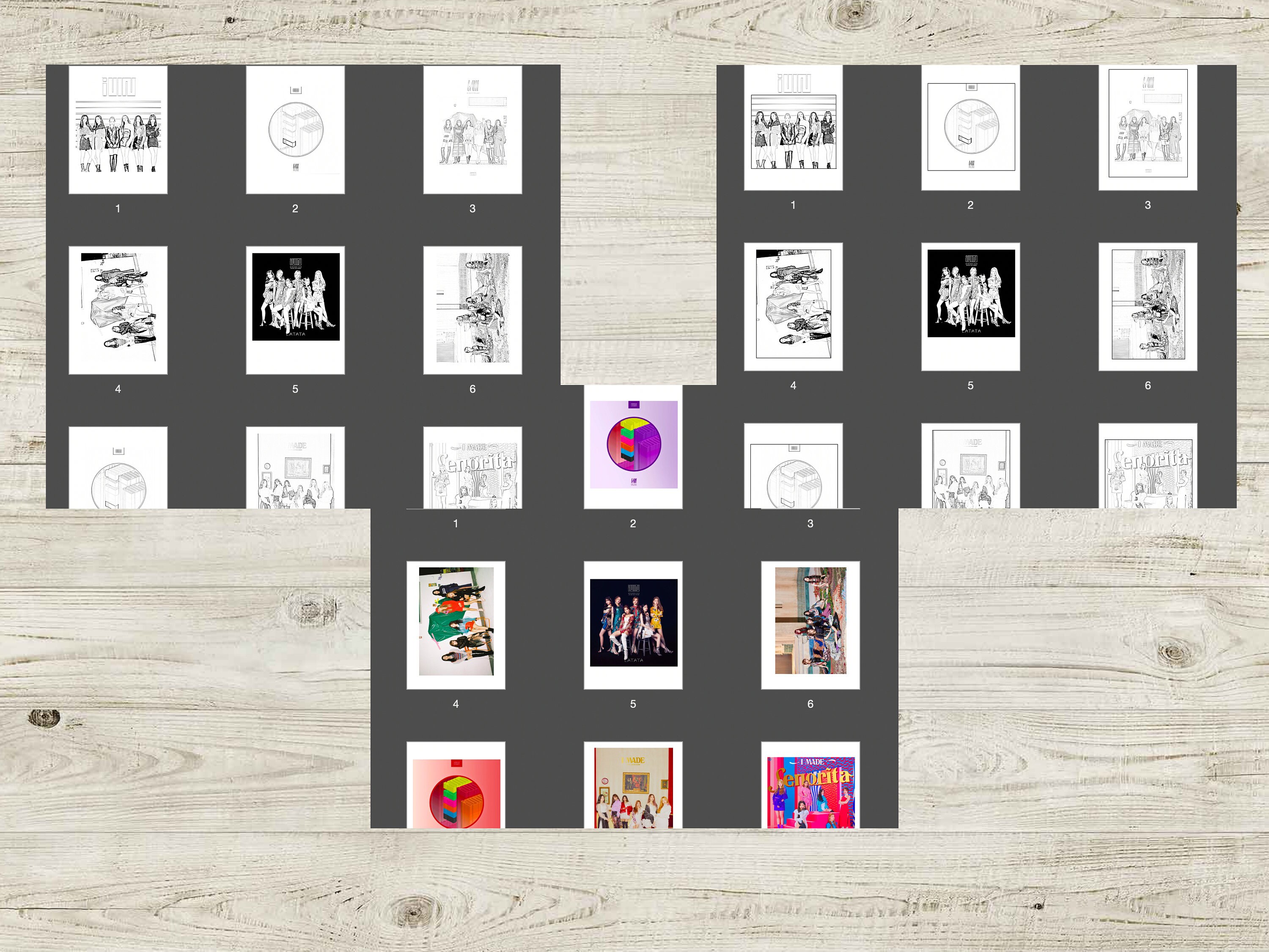 Kpop (G)I-DLE Grayscale Coloring Book, 20 Coloring Pages, Digital ...