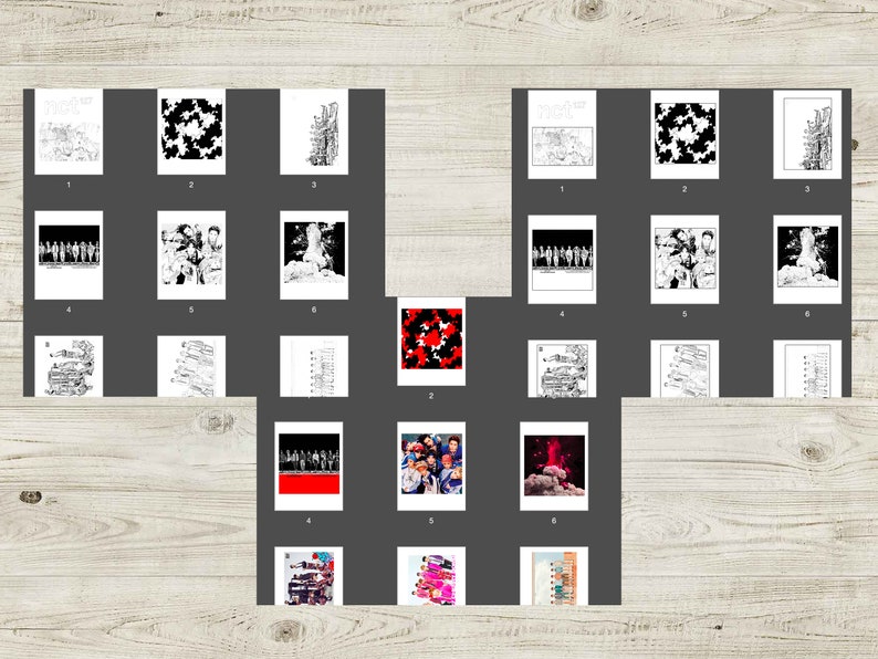NCT 127 Grayscale Coloring Book, 27 Kpop Coloring Pages, Digital ...