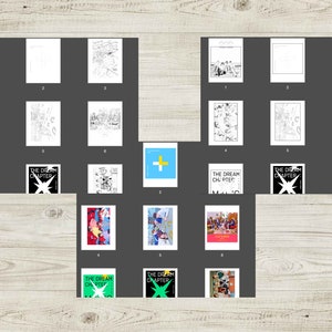 TXT Grayscale Coloring Book, 26 Kpop Coloring Pages, Digital Download ...