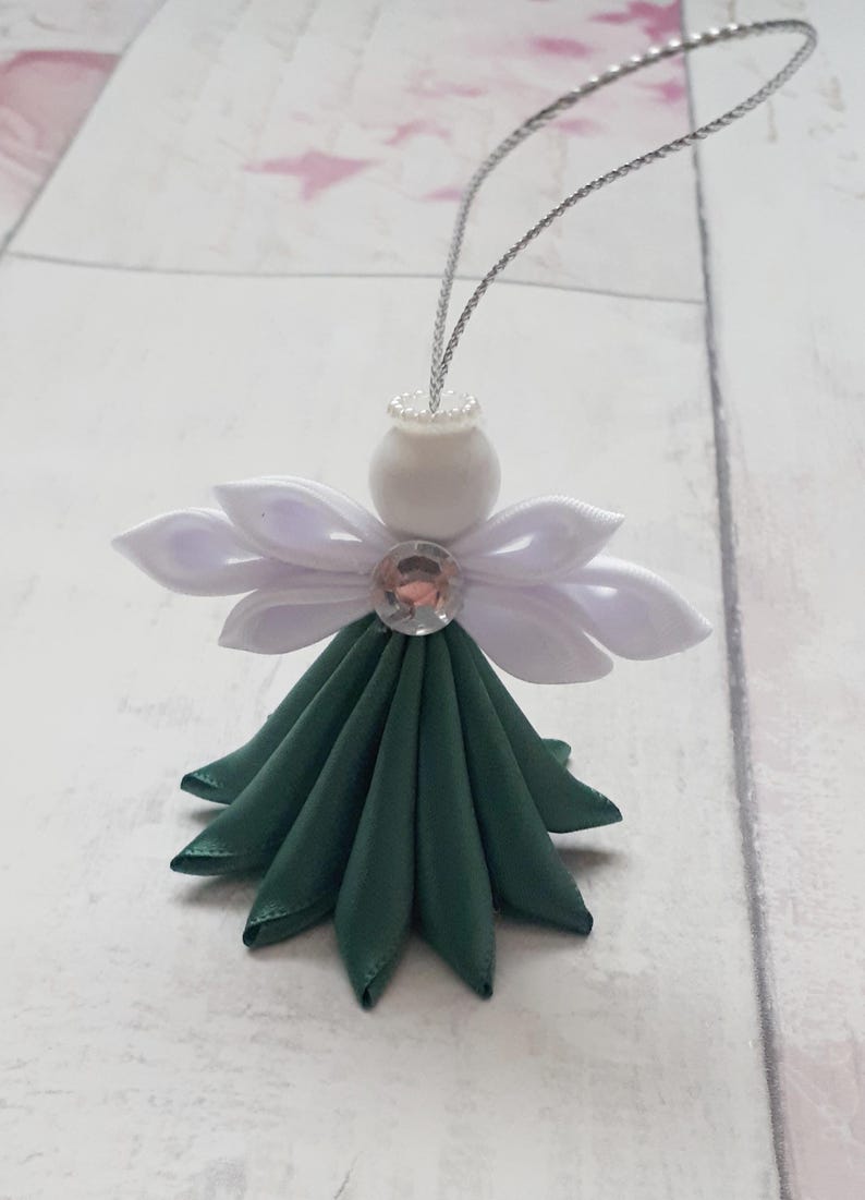 Kanzashi Angel, Christmas Angel , Christmas Angel Decorations - Etsy