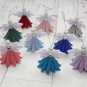 Kanzashi Angel, Christmas Angel , Christmas Angel Decorations - Etsy