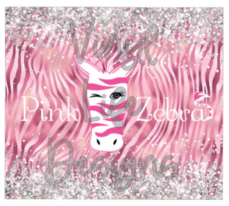 PZ 20 Oz Straight Tumbler Wrap PNG ONLY Pink Zebra - Etsy