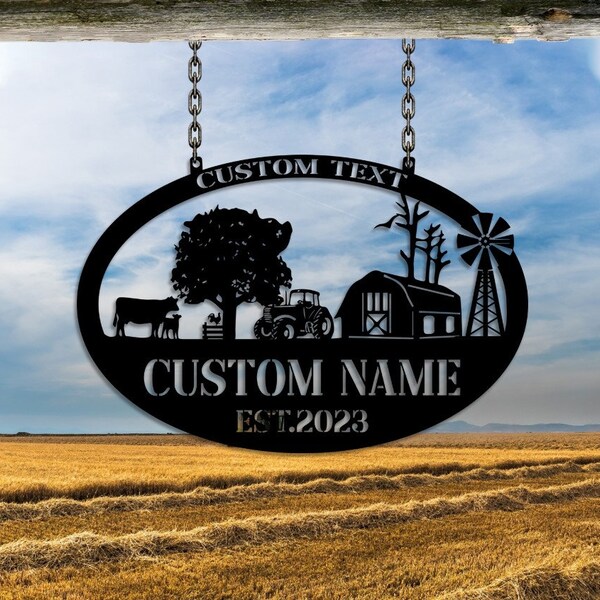 Metal Farm Signs - Etsy