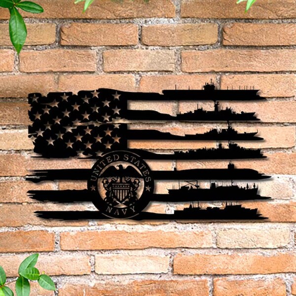 Us Navy Metal Art - Etsy