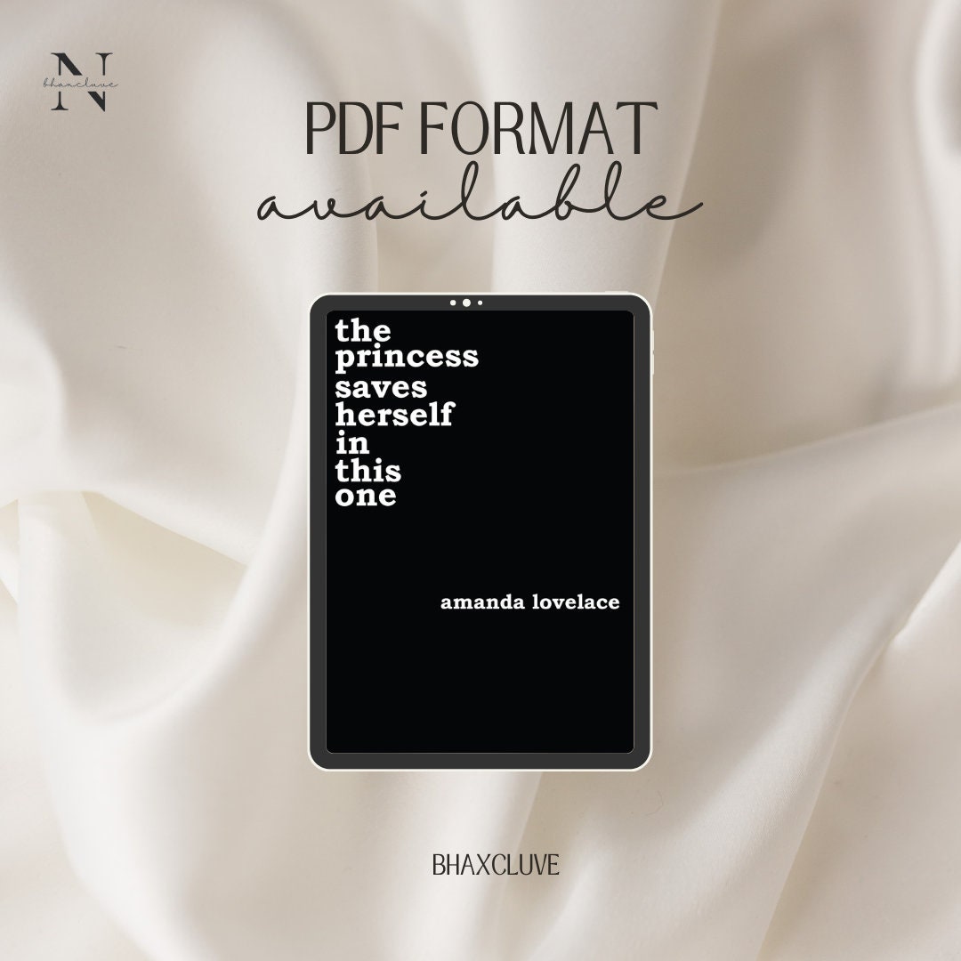 The Princess Saves Herself in This One | Self Help | Poetry | PDF - Etsy