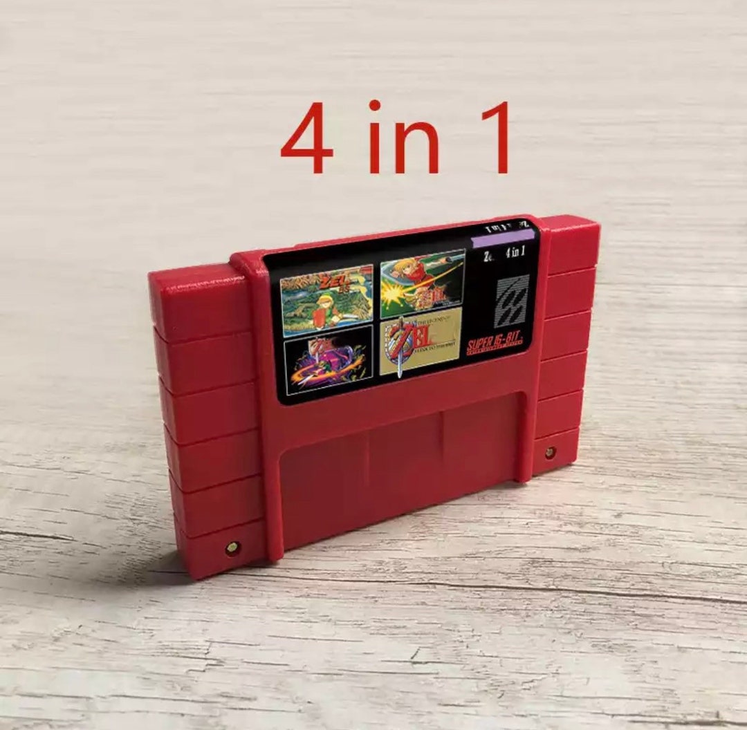 Legend of Zelda 4 in 1 Snes Game Cartridge a Link to the Past - Etsy Canada