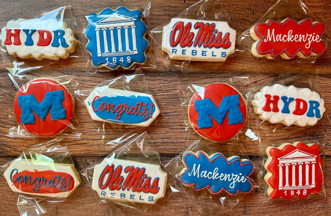 University Sugar Cookies: College Graduation Party Favors, Set of 12 - Etsy