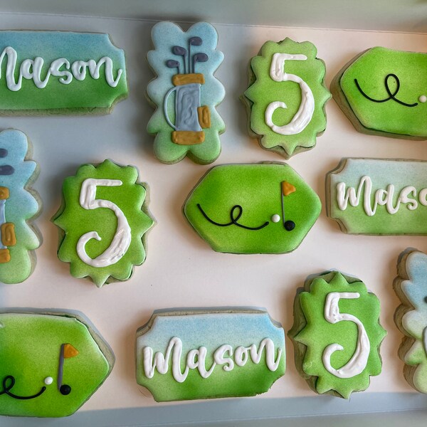 Golf Themed Cookies - Etsy