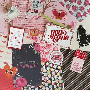 Valentine Ephemera Pack: Junk Journal, Scrapbook Paper, Stickers - Etsy