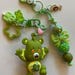 Halloween Bear Bag Charm: Monster Keychain, Junk Journal Accessory - Etsy