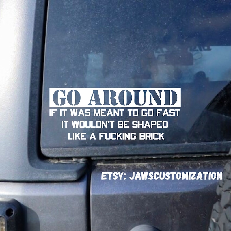 Funny Jeep Decal - Etsy