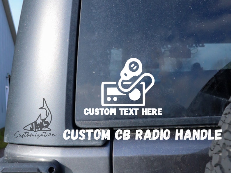 Custom CB Radio Handle Decal for Truckers, Offroad & More| Fully ...