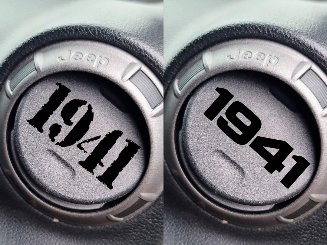 Custom 1941 Vent Decals Set of 4 Fits Jeep Wrangler JK, JL 2007 Current ...