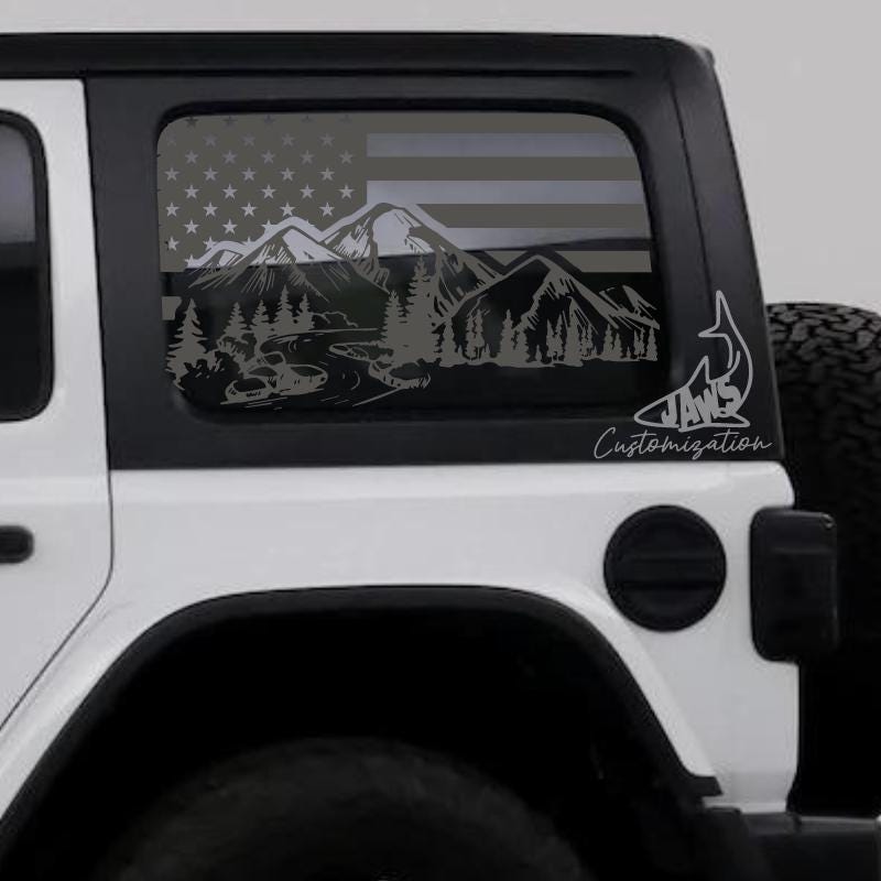 Jeep Decal Mountain - Etsy