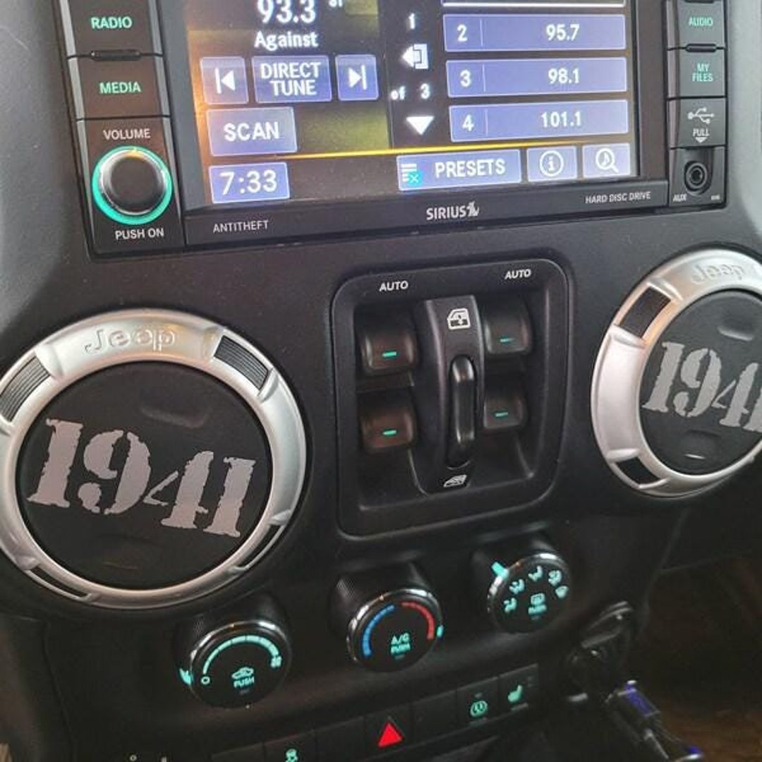 Custom 1941 Vent Decals - Set of 4 Fits Jeep Wrangler | JK, JL 2007 ...