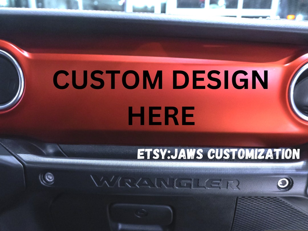 Fully Custom Dashboard Glove Box Vinyl Decal Sticker |fits Jeep ...