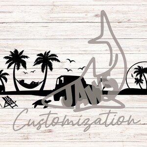 Custom Beach Wrangler/gladiator Dashboard Glove Box Vinyl Decal Sticker ...