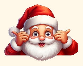 Cool Santa Claus Christmas Graphic - 300 DPI High-resolution ...