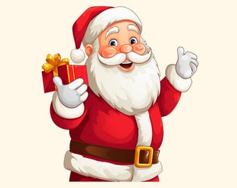 Cool Santa Claus Christmas Graphic - 300 DPI High-resolution ...